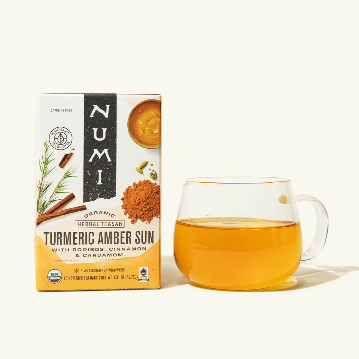 NUMI Teas Turmeric Amber Sun Tea (Pack of 6) 12 bags - Walmart.com