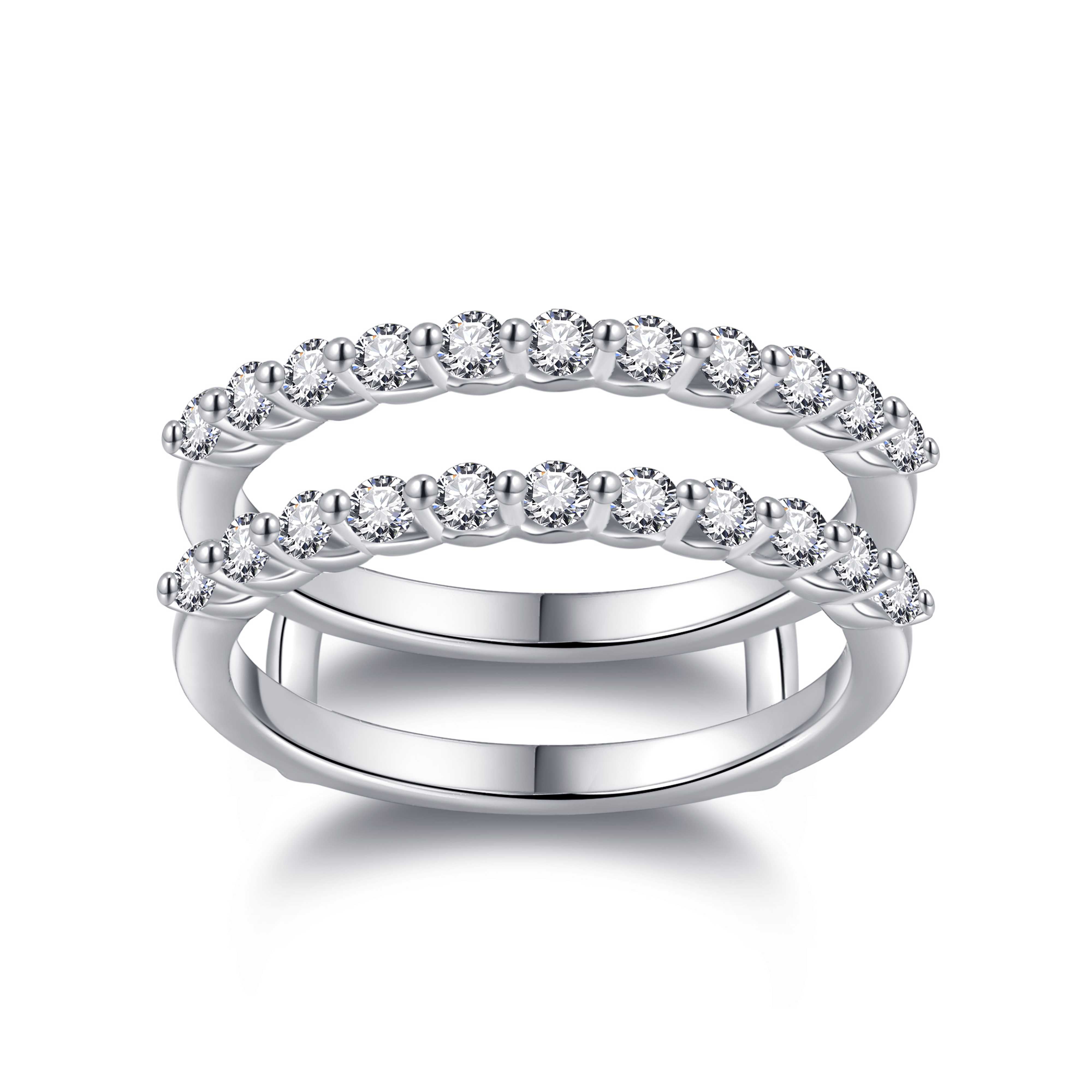 NUNCAD 0.78 CT Moissanite Ring Enhancers for Engagement Rings 925 ...