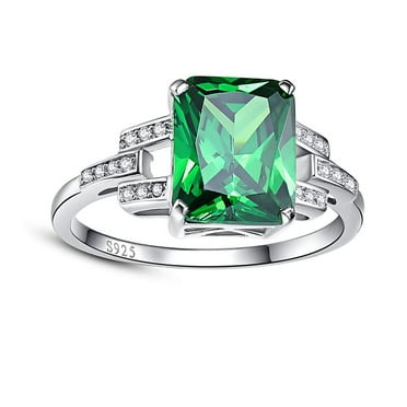 2-Tone Blue IP Tungsten Ring - 0.07ct Solitaire Amethyst Ring ...