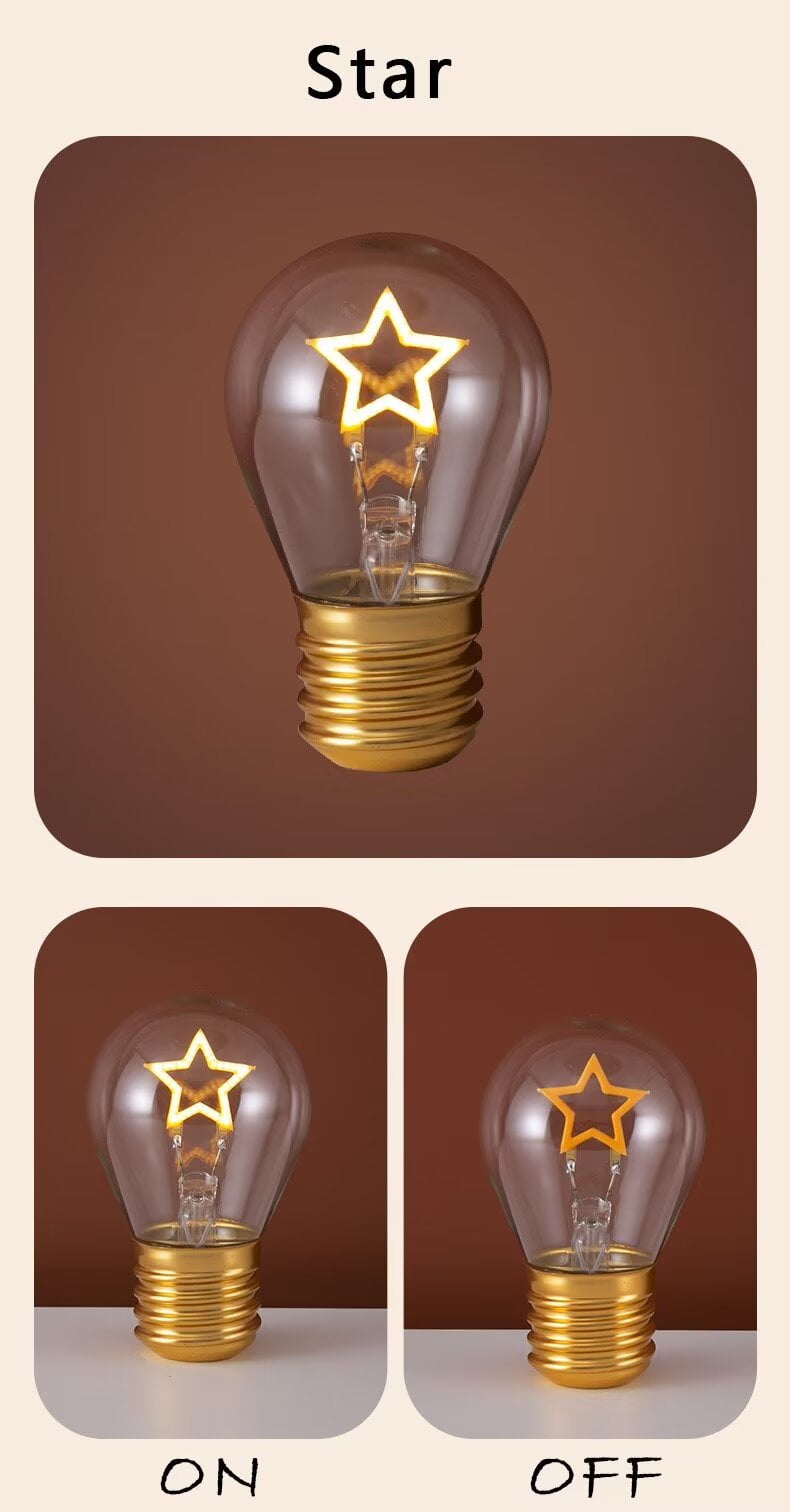 NUODIFAN Edison Light Bulb, Creative LED Rechargeable Light Bulb ...