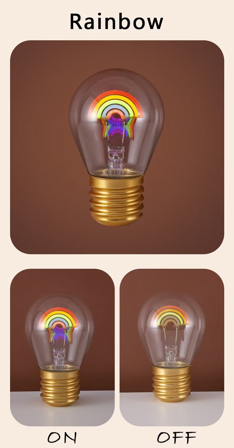 NUODIFAN Edison Light Bulb, Creative LED Rechargeable Light Bulb ...