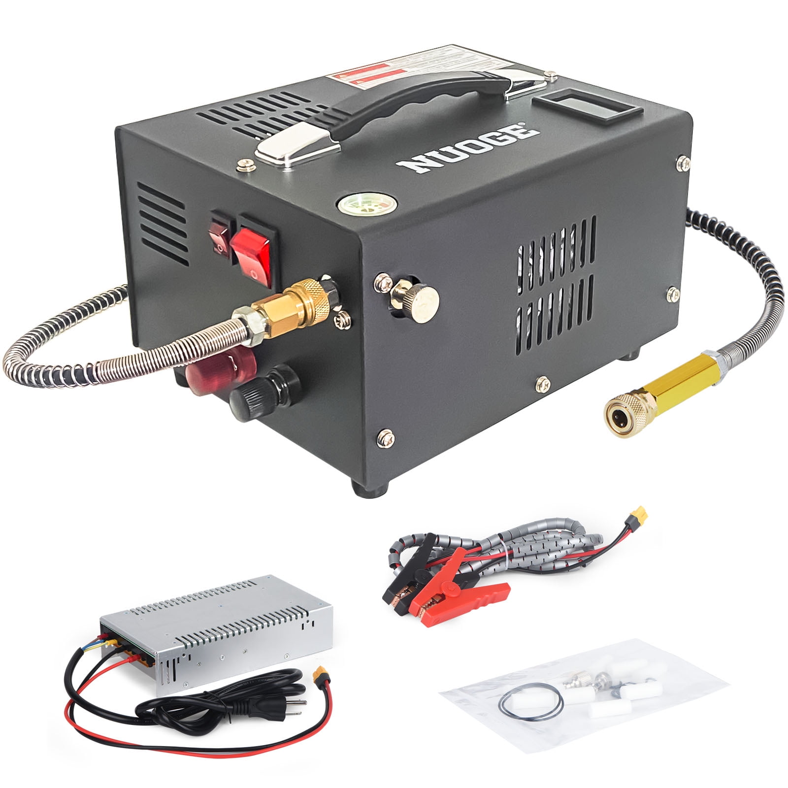 NUOGE Portable PCP Air Compressor, 4500Psi Paintball Gun Compressed ...