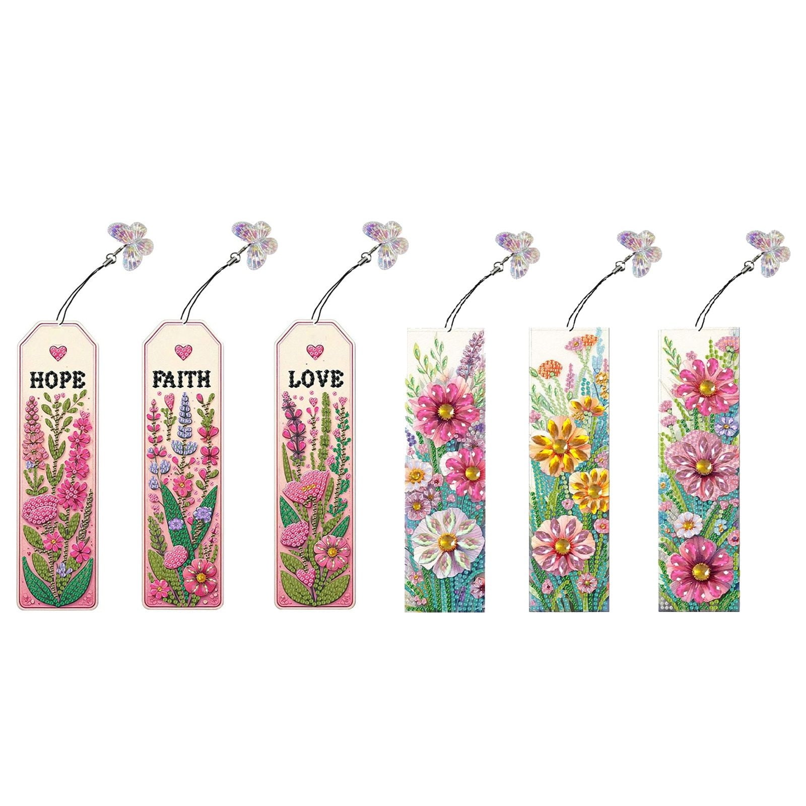 NUOIN TATAY 2PCS DIY Diamond Bookmarks Diamond Art Painting Creative ...