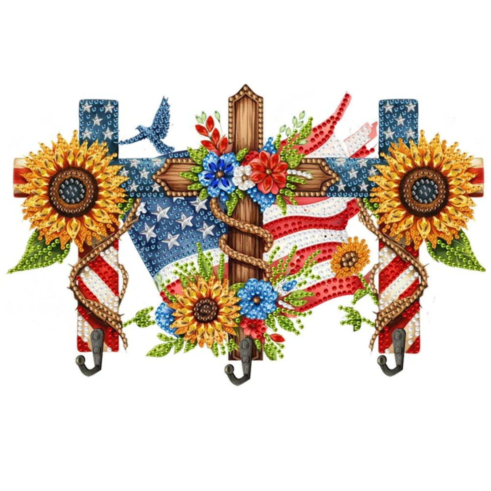 NUOIN TATAY DIY Dot Diamond Hooks Diamond Art Painting Creative Design ...