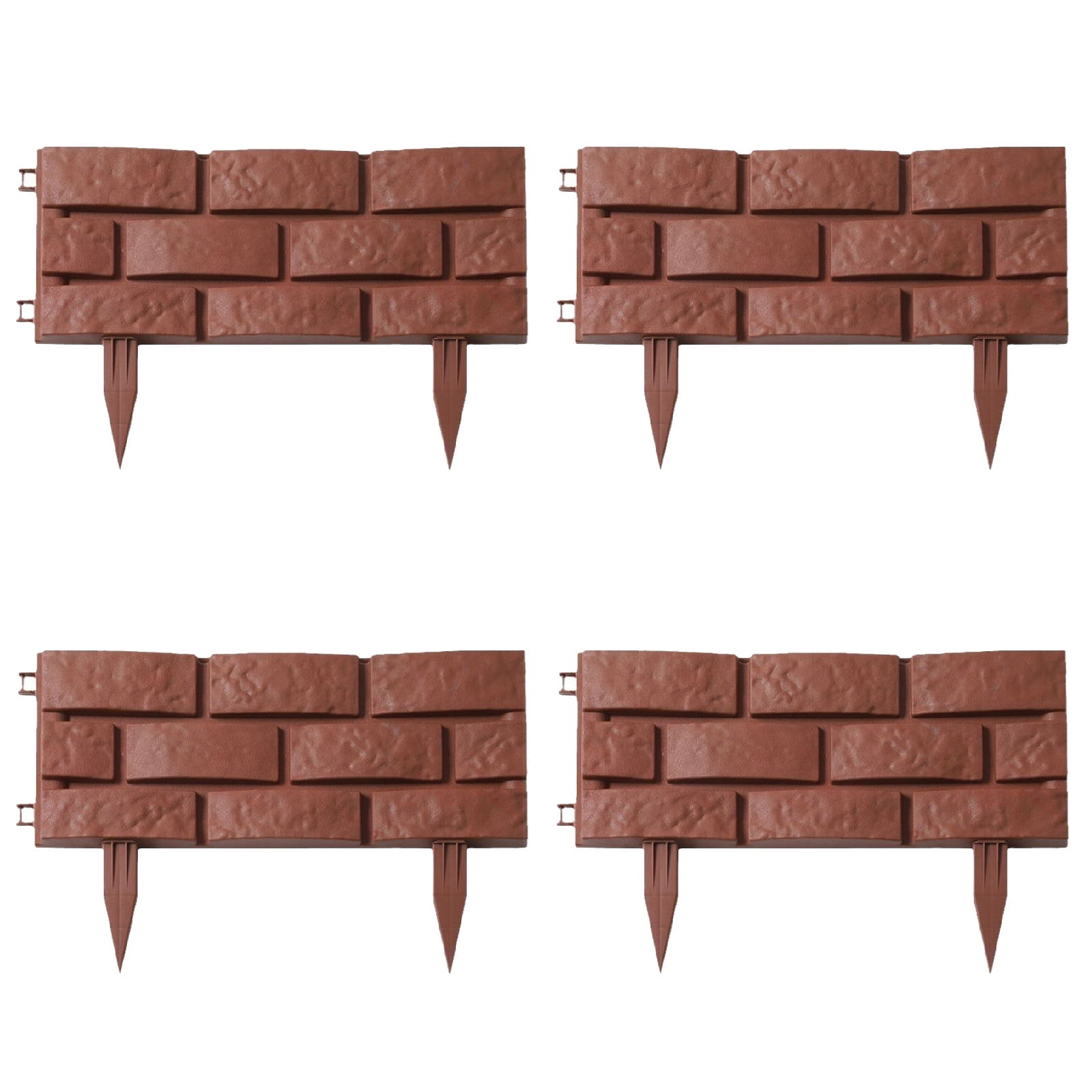 NUOIN TATAY Plastic Ground-Mounted Fence Pastoral Fence Green Garden ...