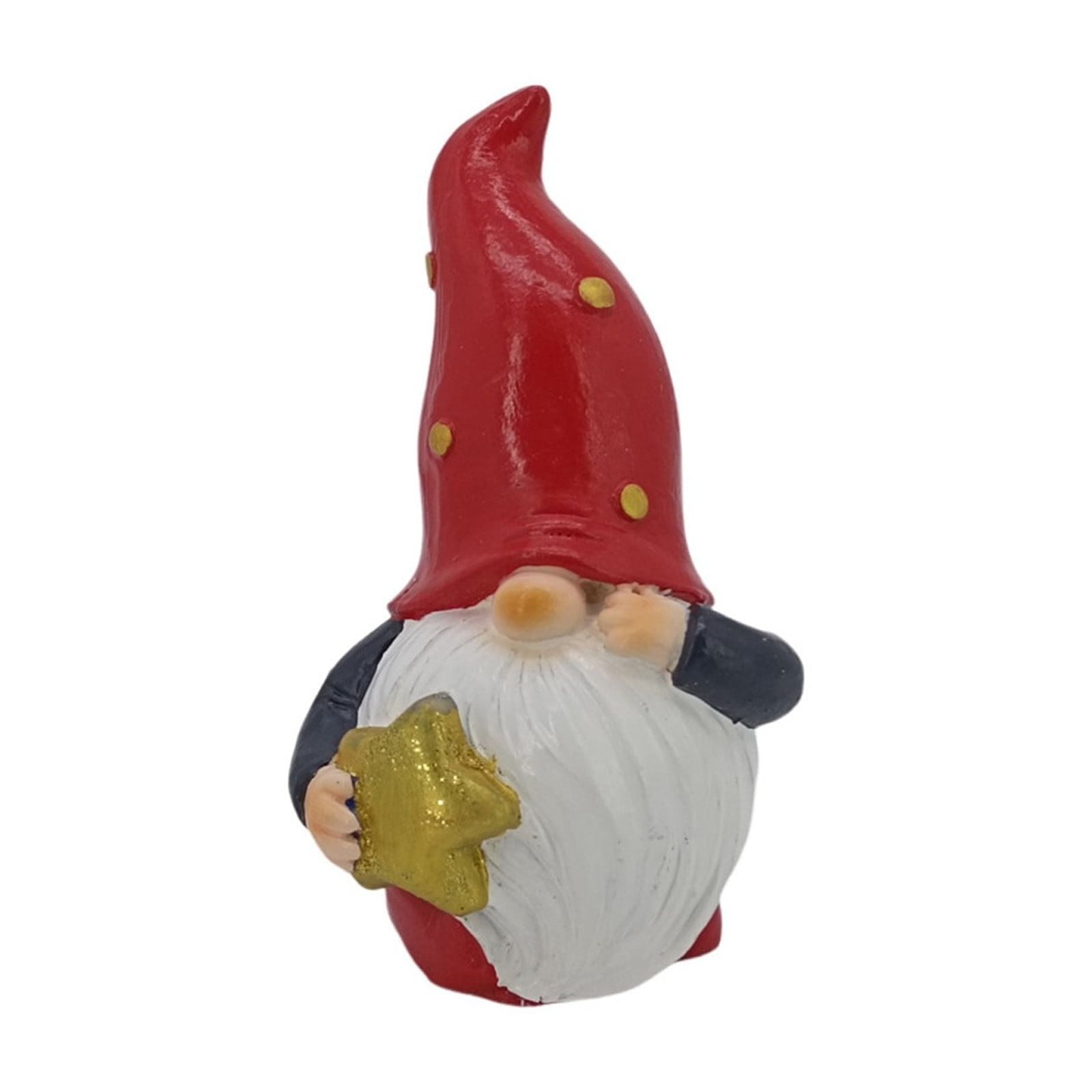 NUOKO Cute Christmas Enano Resin Statue Christmas Pygmy Statue Home ...