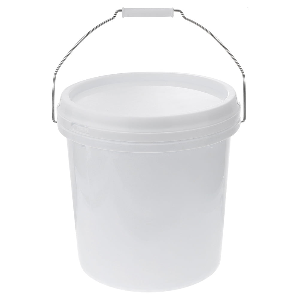 NUOLUX 1.5 Gallon Plastic Pail with Handle and Lid, Durable All Purpose ...