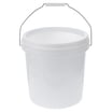 Weiwei Plastic Bucket with Handle and Lid Reusable Water Bucket ...