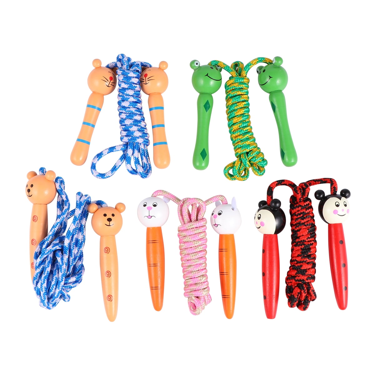 WORGEOUS 5Pcs Cotton Rope Jump Rope for Professionals and Adults ...