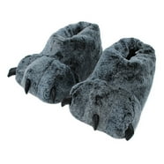 LazyOne Animal Paw Slippers, Wolf, Child and Adult Unisex Furry Slipper ...