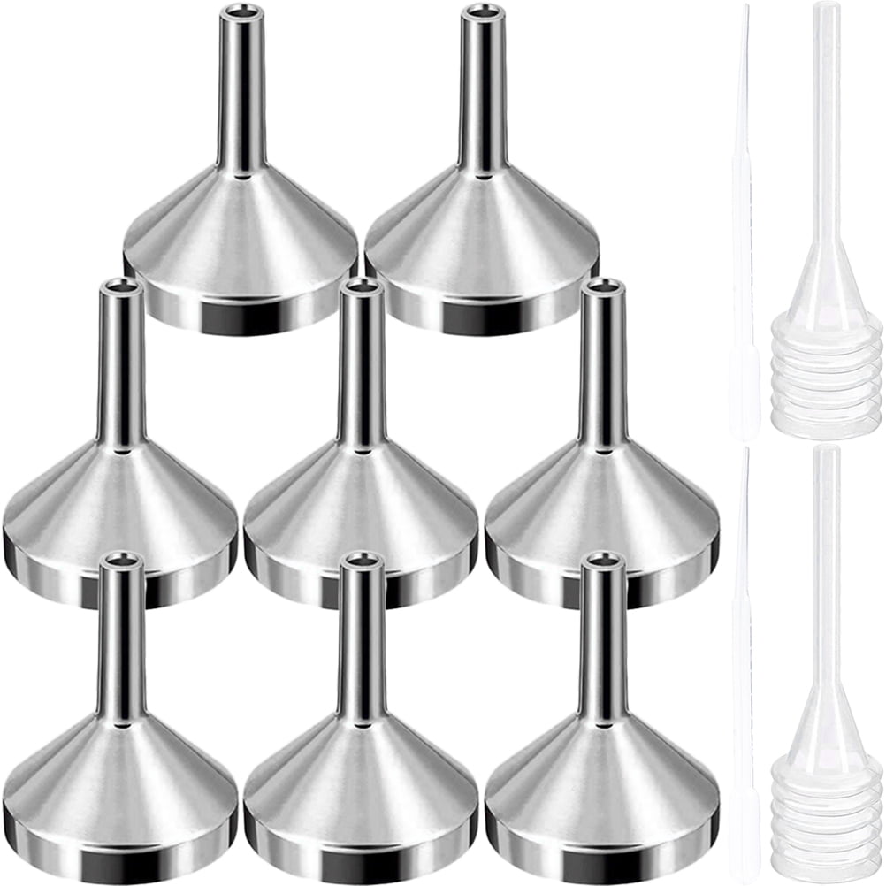 NUOLUX 1 Set Mini Funnel Small Metal Funnels with Droppers for Filling ...
