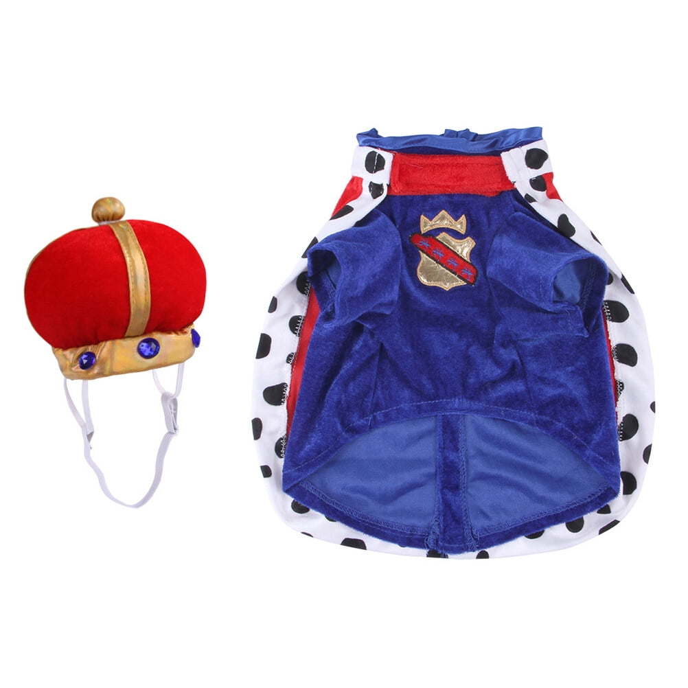 NUOLUX 1 Set Pet King Cape Adorable Pet Cloak Pets Handsome Cloak Crown ...