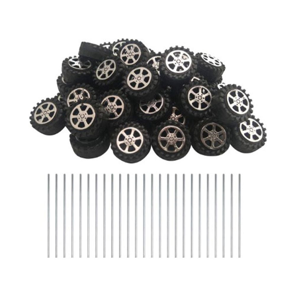 NUOLUX 1 Set Toy Car Accessories 50 Pcs 4.2CM DIY Round Plastic Small ...