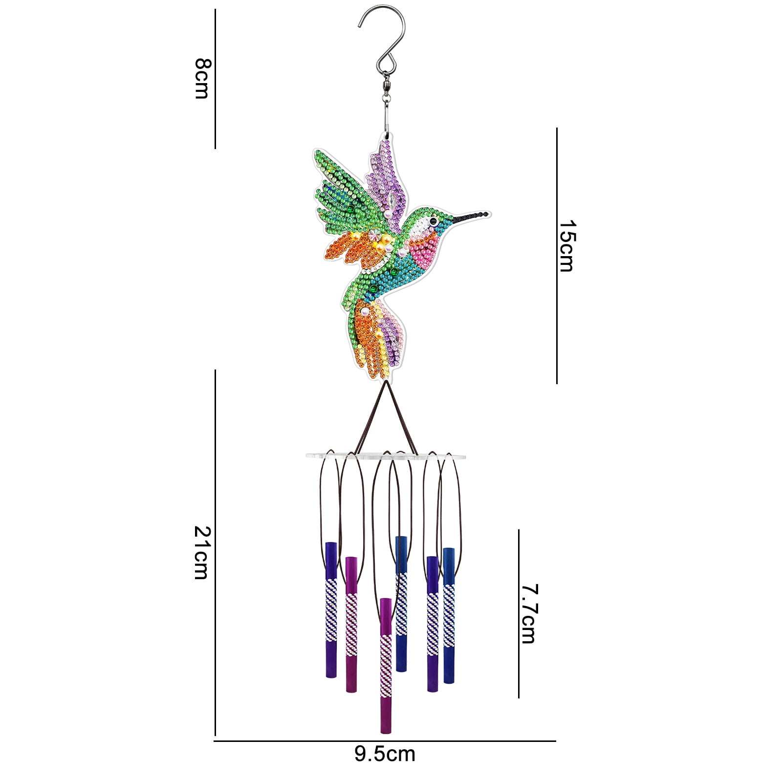 NUOLUX 1 Set of Diamond Drawing Wind Chime DIY Set Bird Wind Chime DIY ... NUOLUX 1 Set of Diamond Drawing Wind Chime DIY Set Bird Wind Chime DIY ...