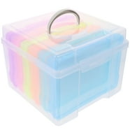 "Lifewit Acid-Free Photo Storage Box, 4"" x 6"" Clear Plastic Case with ...