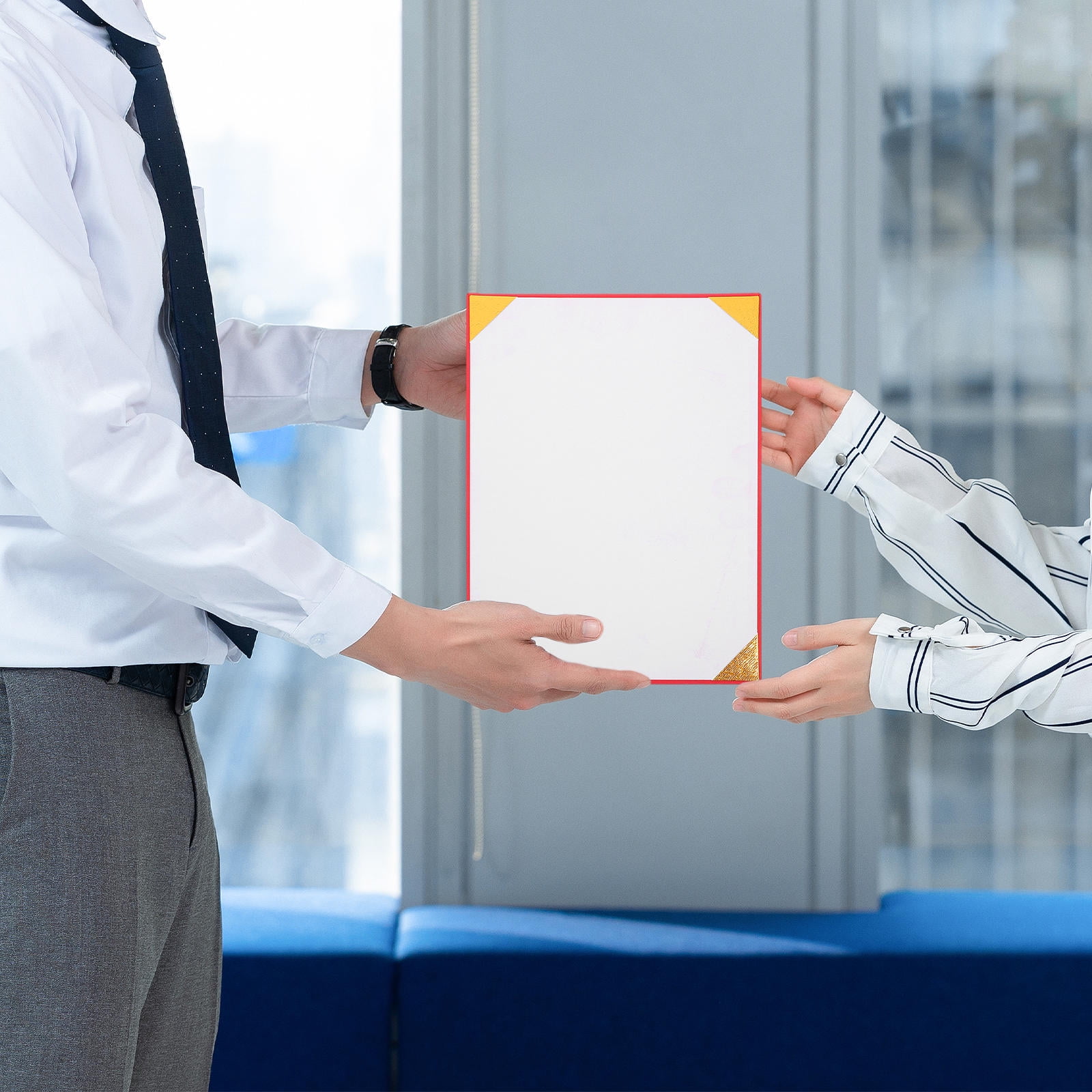 NUOLUX 1 Sheet Official Certificate Paper Red Rectangular For Shop ...