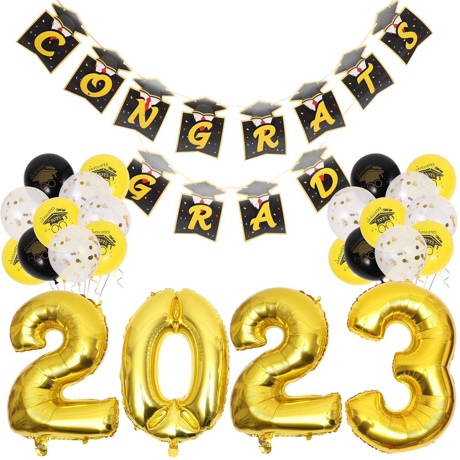 WORGEOUS Balloon Decoration Kit Graduation Decorations Kit Paper 1 Set ...