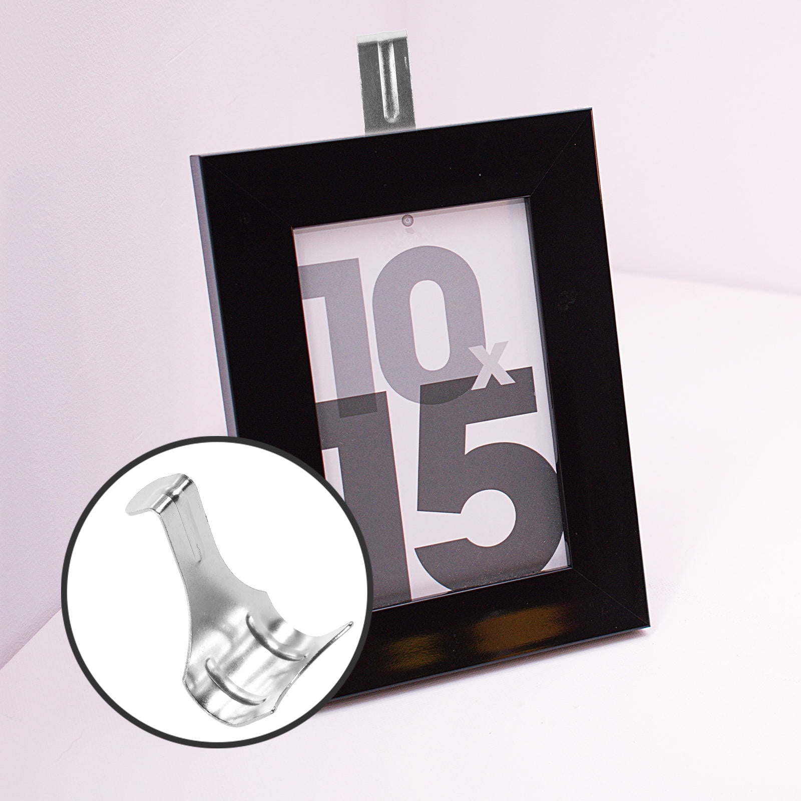 NUOLUX 10 Pcs Picture Frame Hook Metal for Hanging Posters and Photos ...