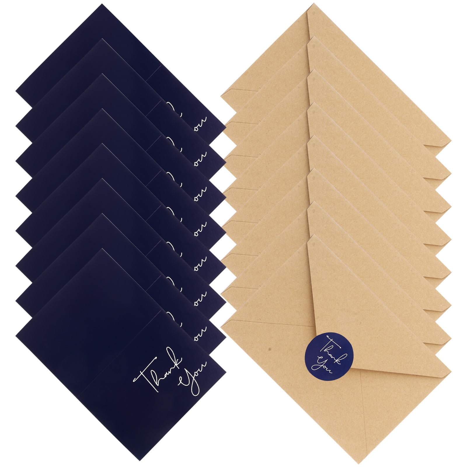 NUOLUX 10 Sets Decorative Greeting Cards Assorted Color Rectangular Simple Style for Teacher ...