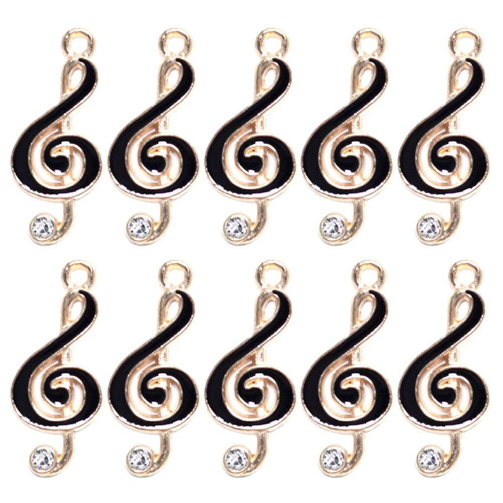 10 pcs DIY Music Notes Charms for Jewelry Making Symbol Charms ...