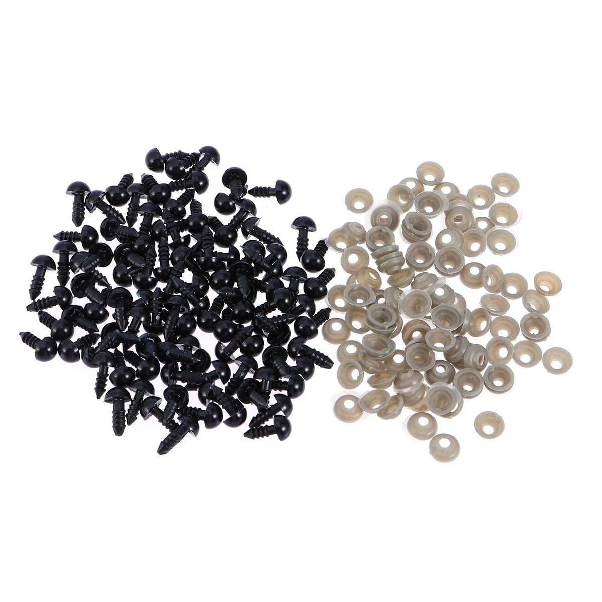 Tineasur 100PCS Plastic Craft Eyes for Dolls and Puppets, Perfect for ...