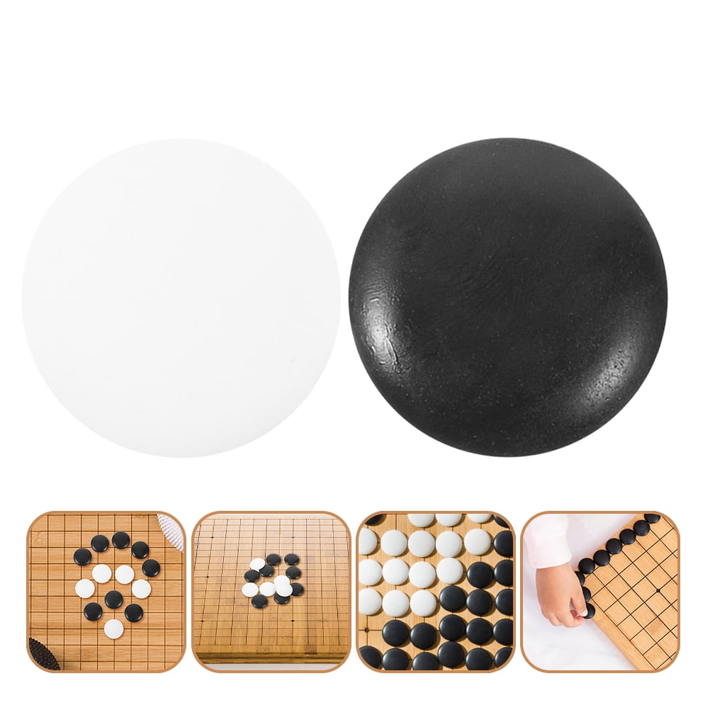 NUOLUX 100Pcs Small Go Chess Pieces Melamine For Party Game And School ...