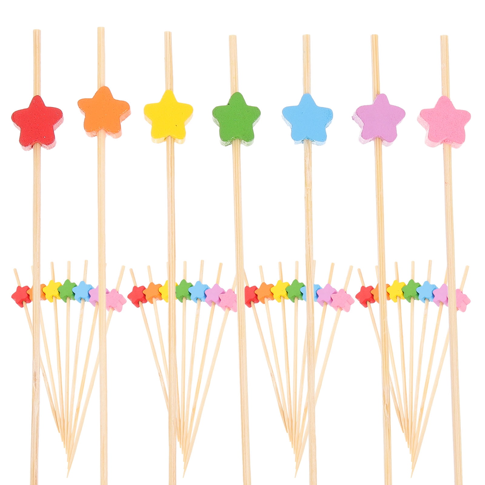 TABLETREANDS Fruit Picks Bamboo Elegant Design Appetizers Party ...