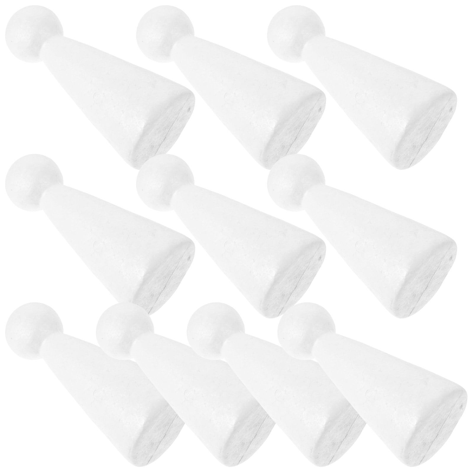 NUOLUX 10Pcs Craft Balls Polystyrene Shapes For Crafts Holiday ...
