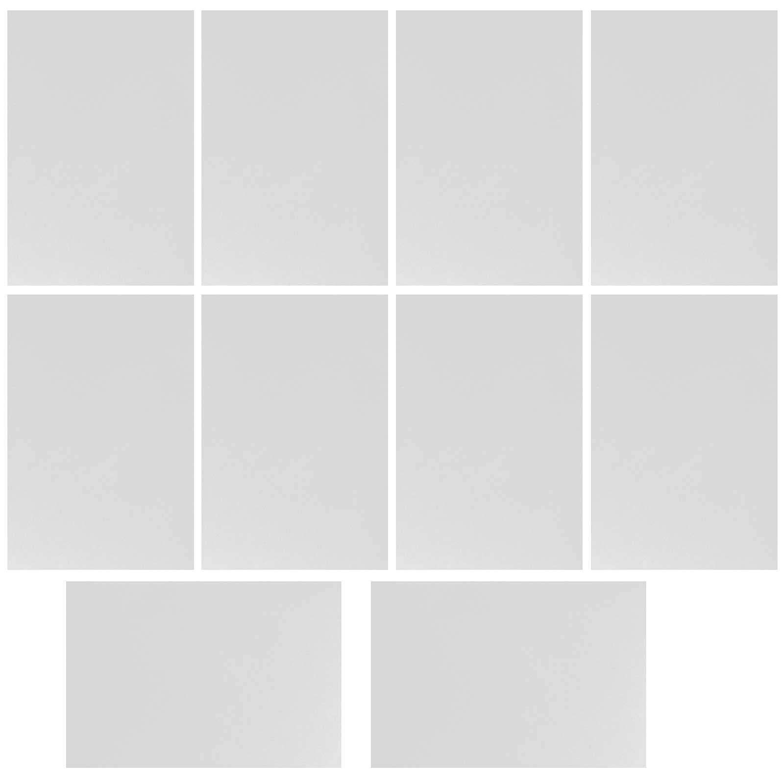NUOLUX 10Pcs Heat Shrink Sheets Craft Plastic Sheets White Translucent ...