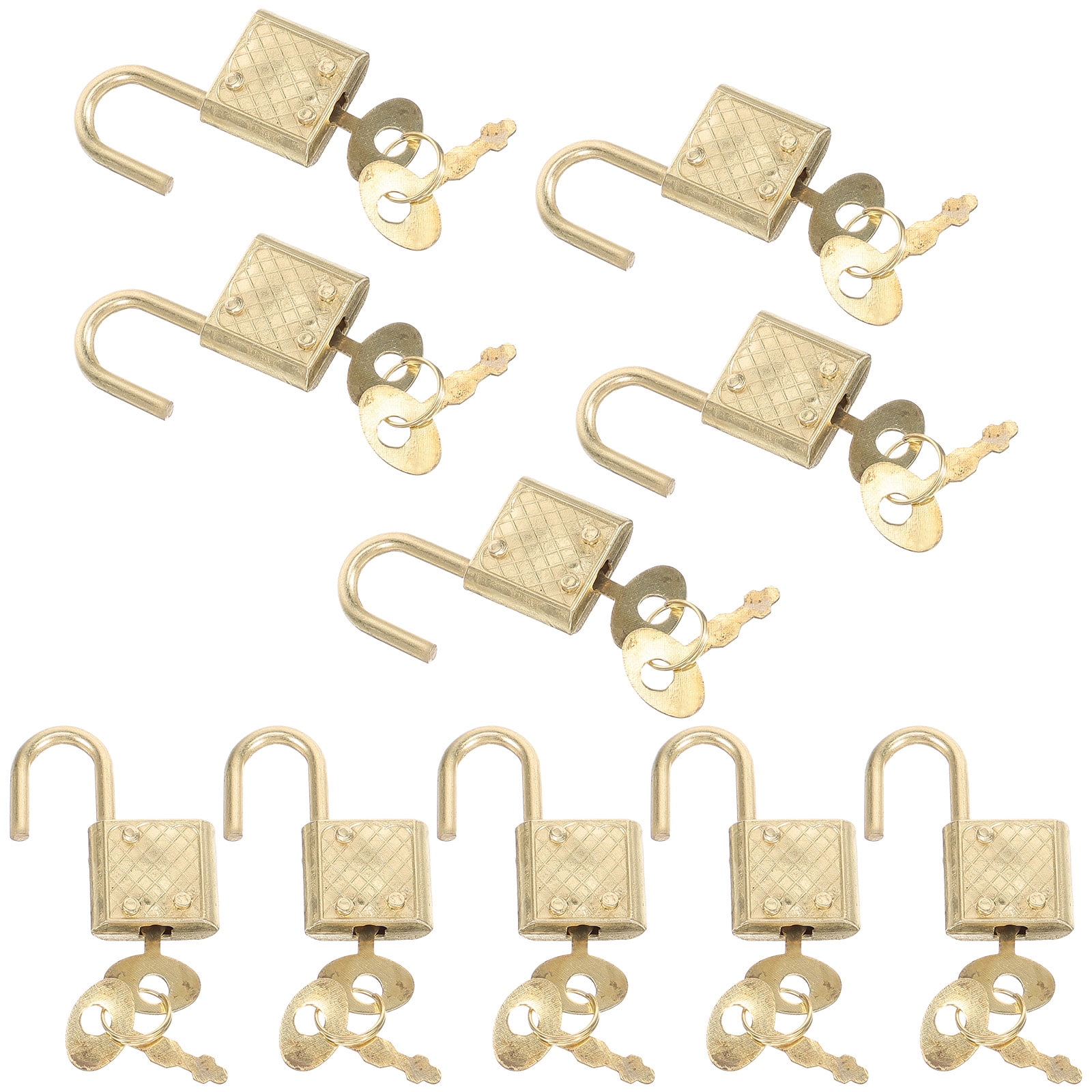 NUOLUX 10Pcs Mini Backpack Padlock for Notebook Daily Life Tool ...