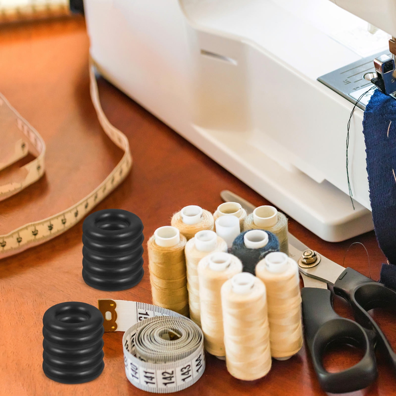 NUOLUX Sewing Machine Replacement Parts Rubber 10Pcs 1.2X1.2X0.2In ...