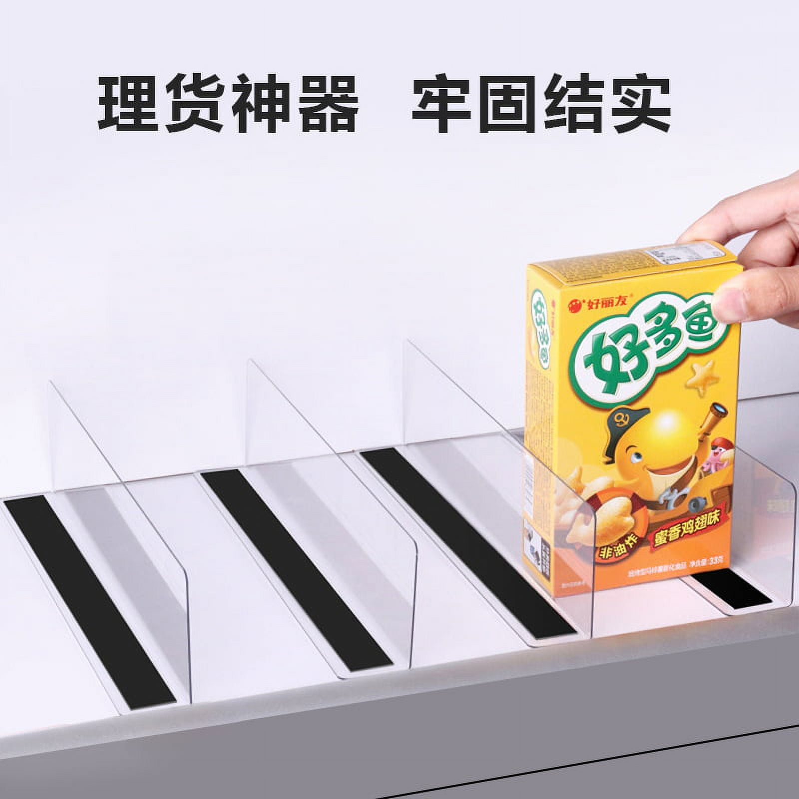 NUOLUX 10Pcs Shelf Dividers L Shape Commodity Dividers Clear Closet ...