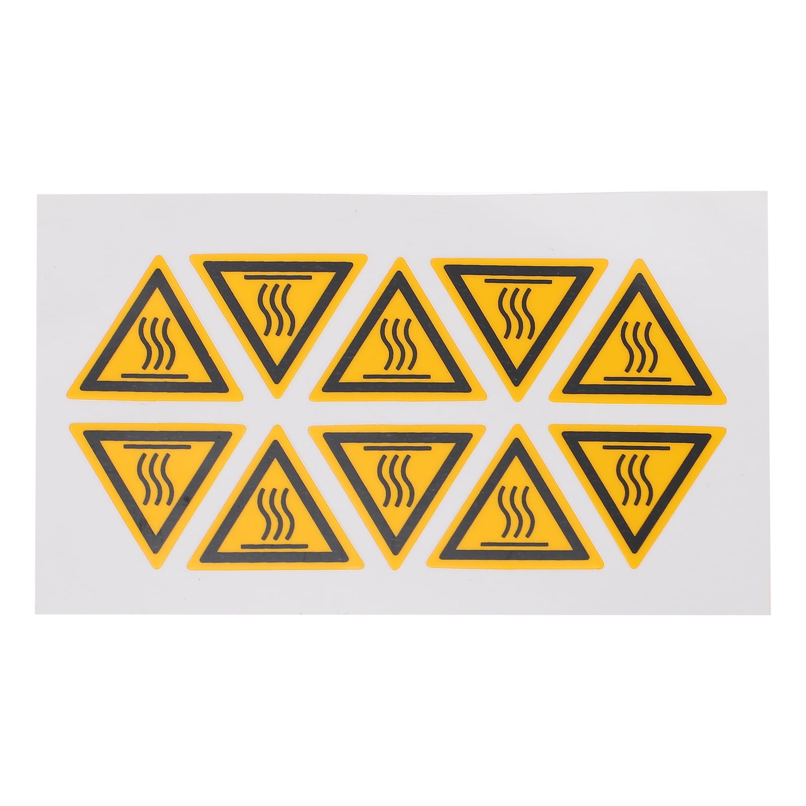 NUOLUX 10pcs Equipment High Temperature Warning Sticker Caution Scald ...