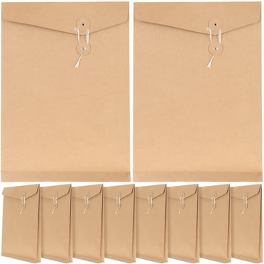 A6 Kraft String File Folder, Envelope String Tie Project Document ...