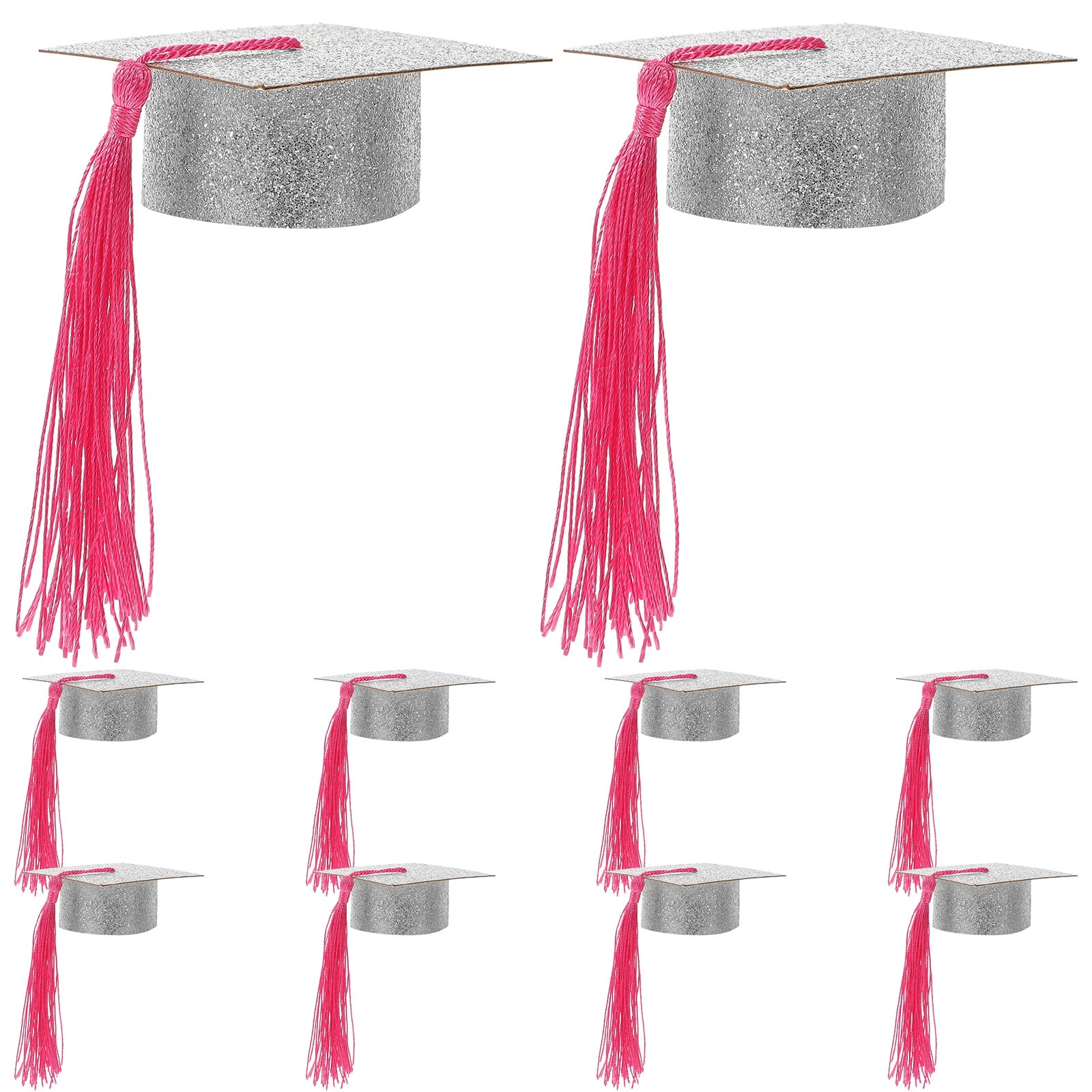 NUOLUX 10pcs Mini Graduation Hat Goblet Cover Graduation Hat Goblet ...