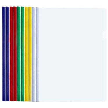 Presentation Folders 10Pcs Plastic Document Folders Sliding Bar Clips ...