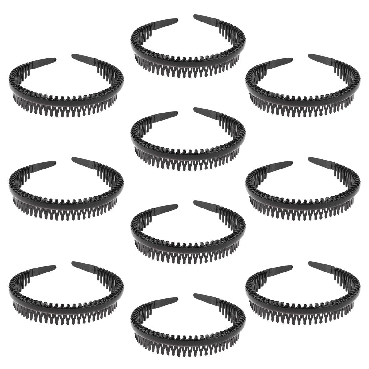 NUOLUX 10pcs Teeth Comb Headbands Hair Hairband Non-slip Hard Headband ...