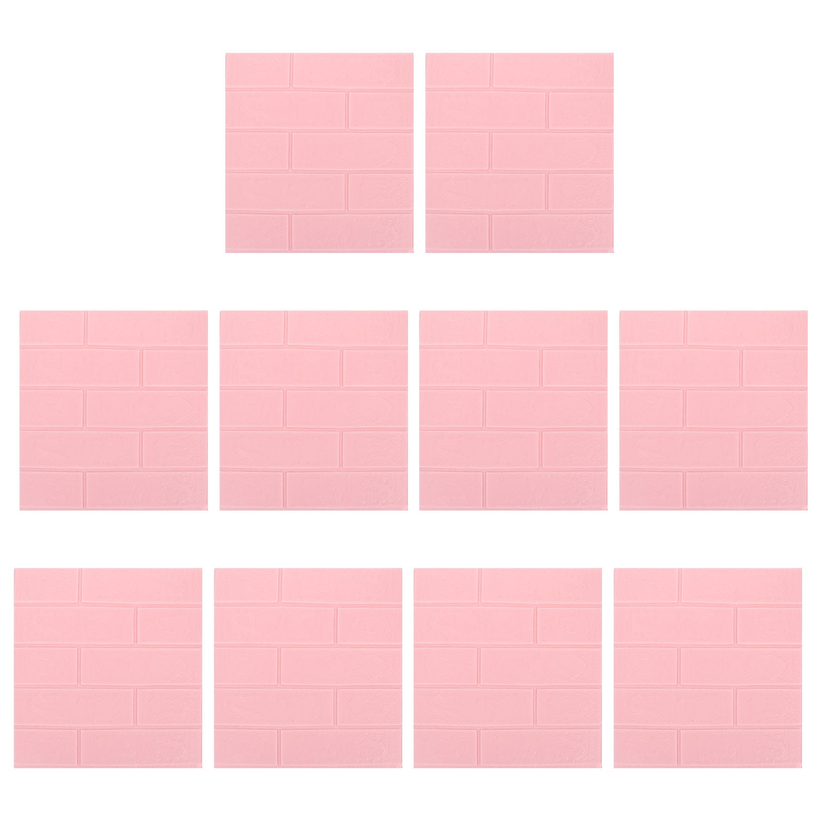 NUOLUX 10pcs Wall Pastes Self-adhesive Brick Texture Refurbished ...
