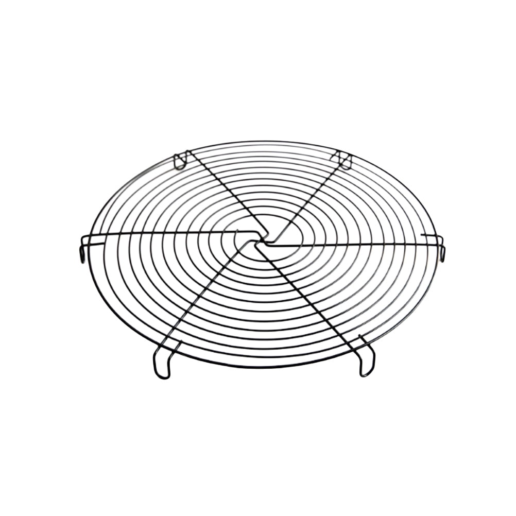 Tineasur Round Black Cooling Rack Wire Steamer for Cakes Pizza Bread ...