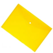 12 Pack Plastic Poly Filing Envelopes, Clear Document Folders Letter A4 ...