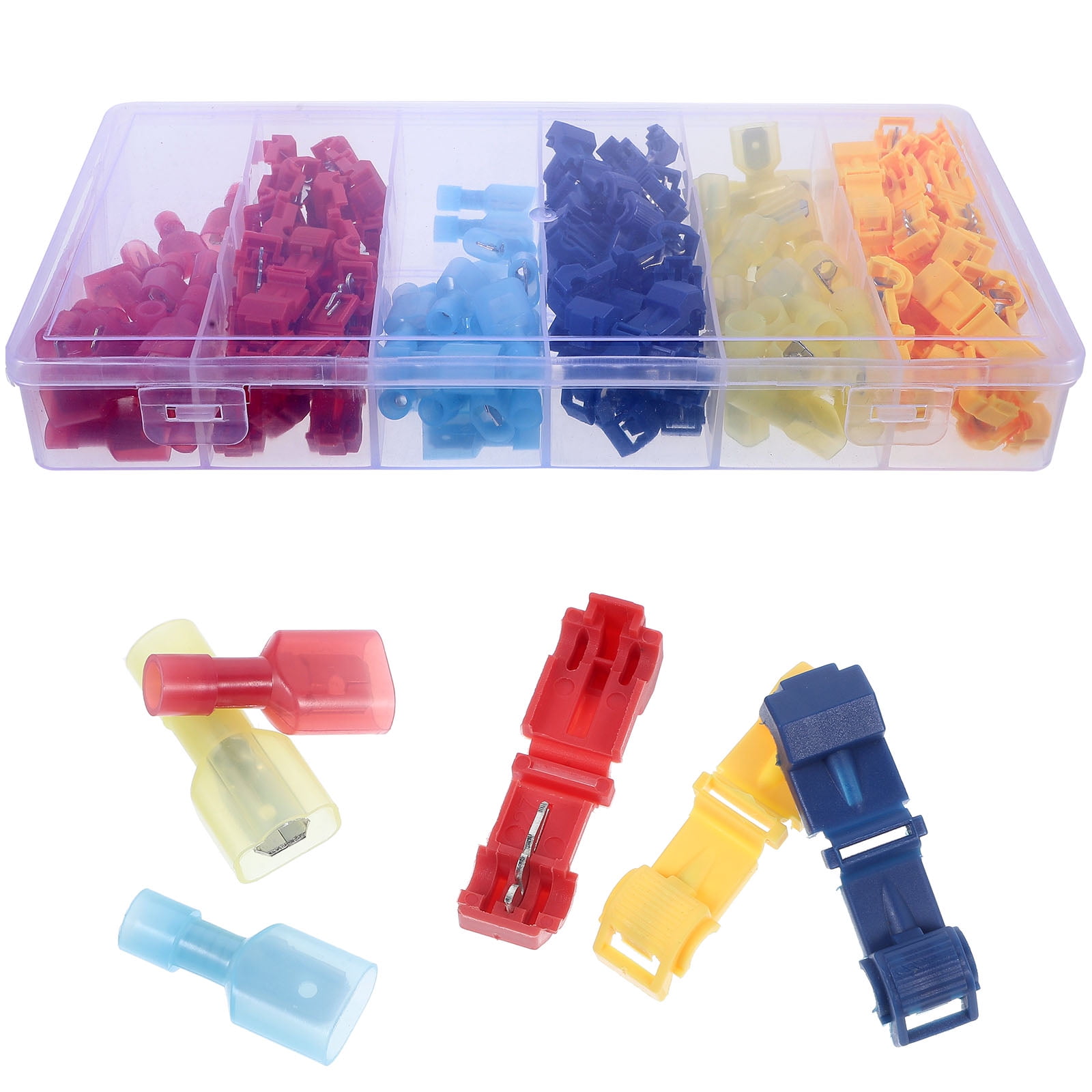 NUOLUX 120Pcs Wire Tap Connectors Automotive Plastic Quick Splice For ...