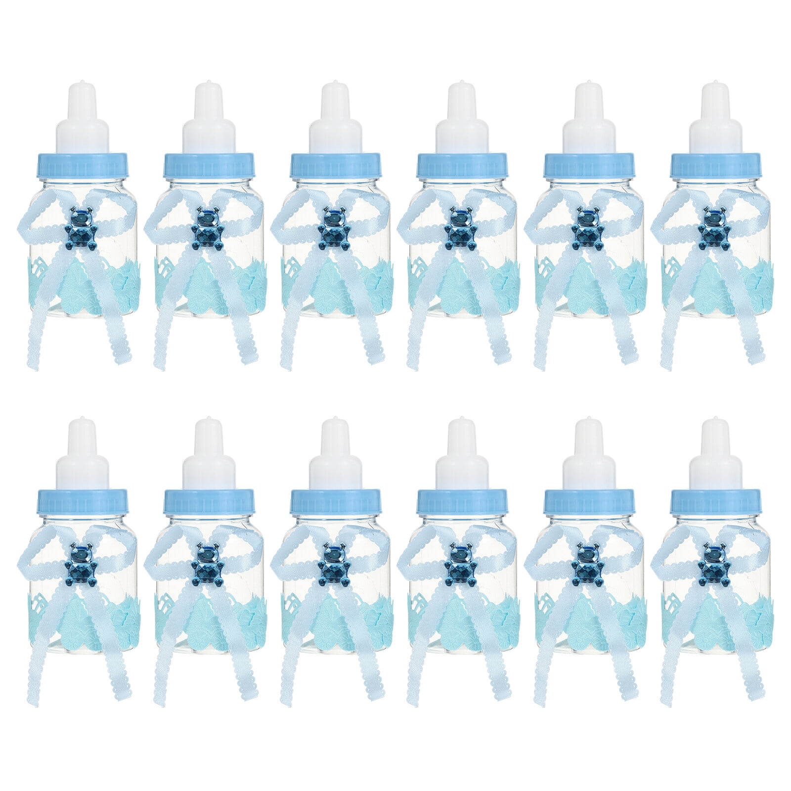 NUOLUX 12pcs Feeder Style Candy Bottle Gift Box Baby Shower Favors ...