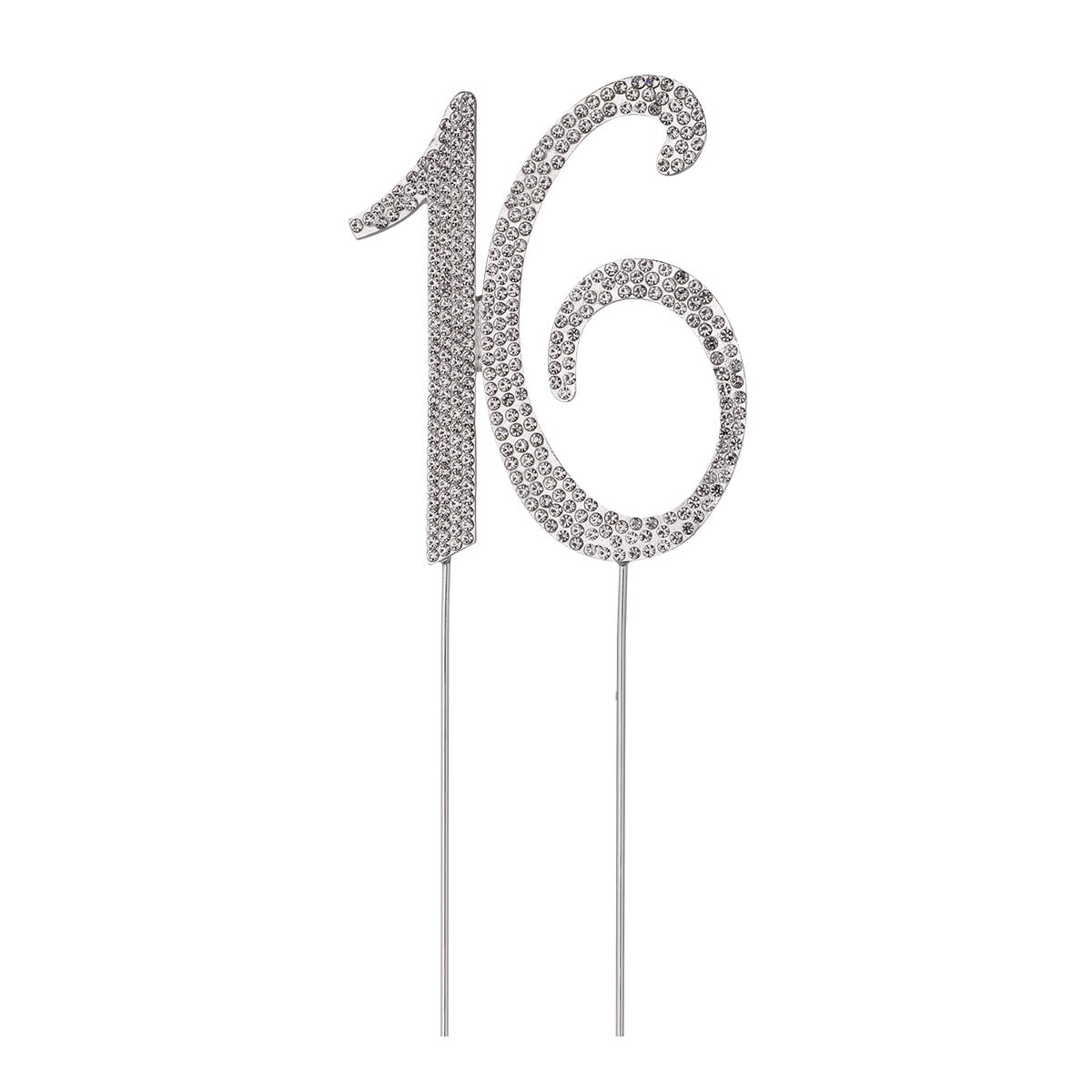 16 Cake Topper for 16th Birthday Party or Anniversary Crystal ...