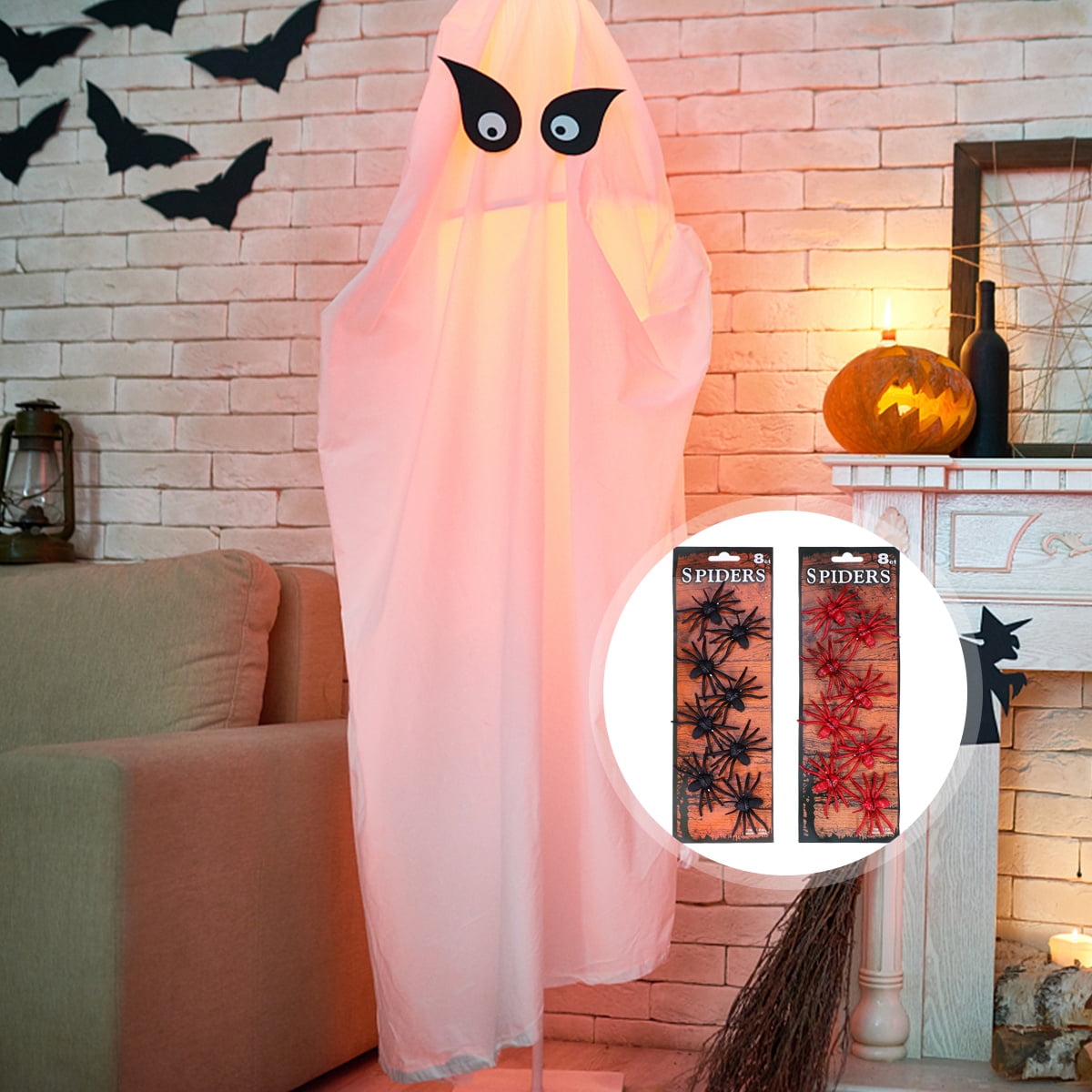 NUOLUX 16Pcs Party Decorations Spider Models for Pranks and Stage Props ...