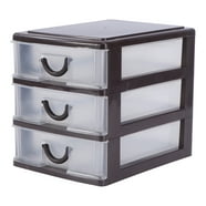 IRIS USA, Small 3 Drawer Countertop Organizer, 2 Pack - Gray - Walmart.com