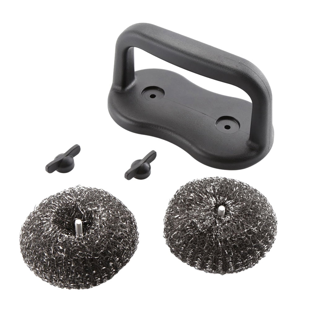 NUOLUX 1Pack Black PP and Stainless Steel Grill Cleaner Tool for Family ...