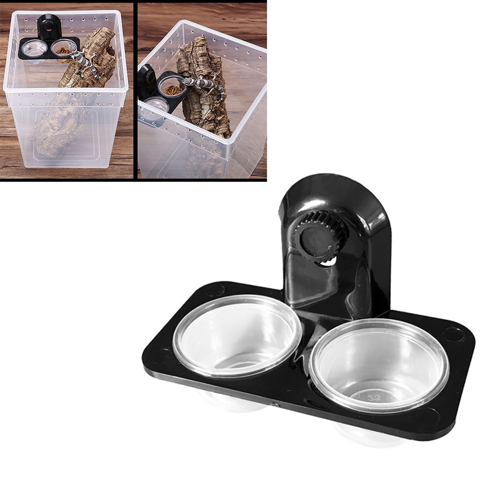 NUOLUX 1Pack Double Screw Pattern Water Bowl for Lizard Supplies with ...