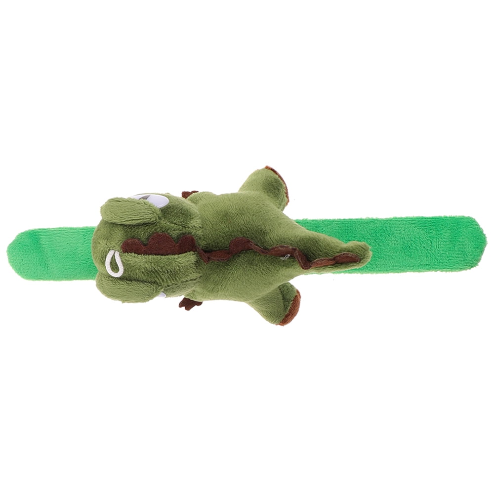 NUOLUX 1Pack Plush Slap Wristband Dinosaur Shape Green For Kids And ...