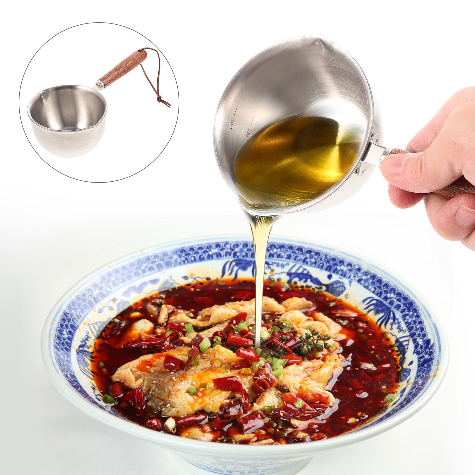 NUOLUX 1Pack Stainless Steel Milk Pan for Rapid and Uniform Heat ...
