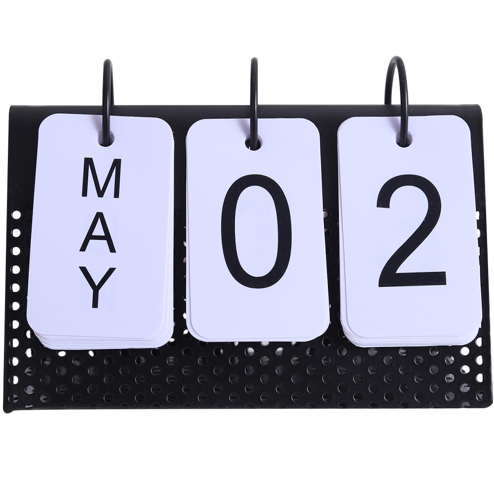 NUOLUX Table Calendar Rectangular Iron 1Pack 6.5x3x3.9in - Walmart.com